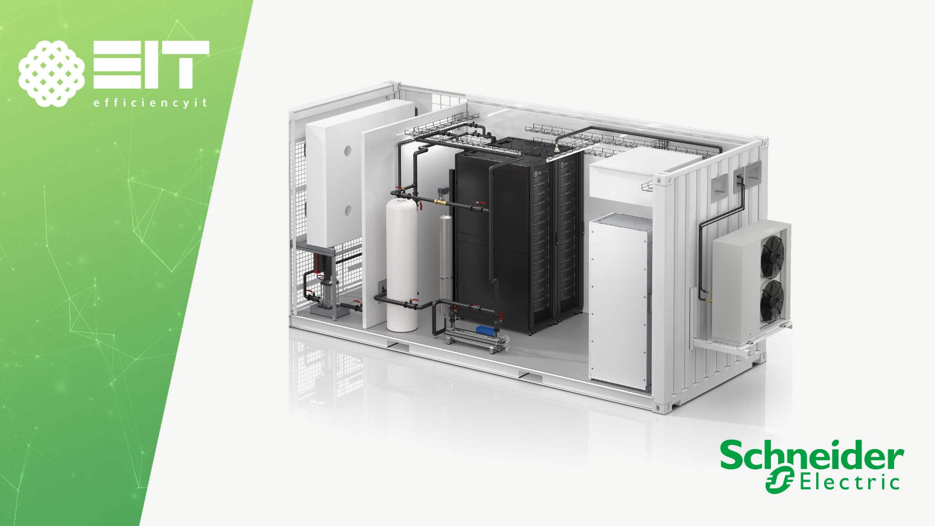 All-In-One Liquid Cooled, EcoStruxure™ Modular Data Center